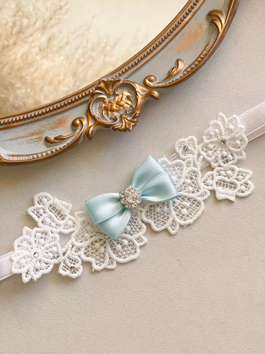 Liga de Novia Heaven de Satin Elástico con Moño con Cristal Austriaco y ...